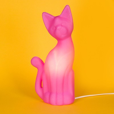 Luminária Gato Magrelo Rosa— Da Roz Eletricidade